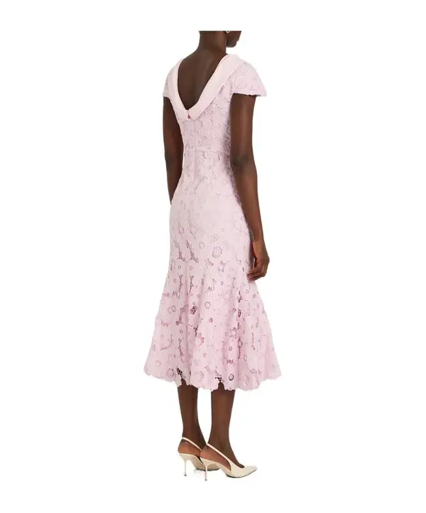 SELF-PORTRAIT Guipure Lace Midi Dress