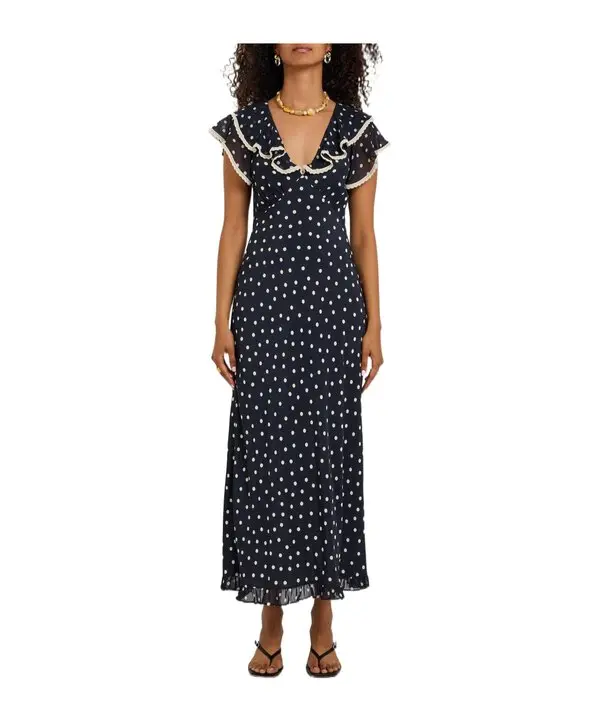 Rixo Polka Dot Dress