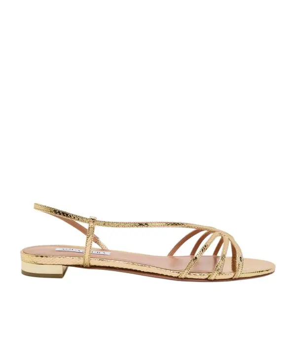 AQUAZZURA Metallic Sandals