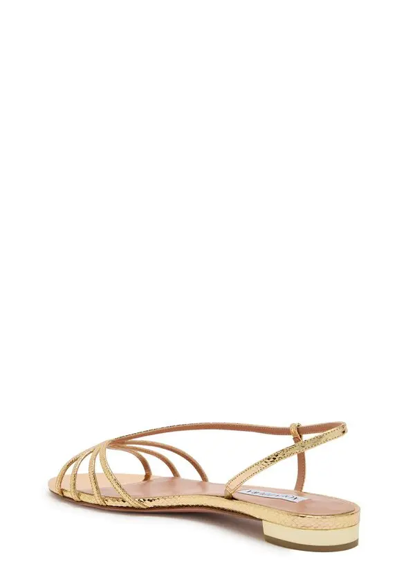 AQUAZZURA Metallic Sandals