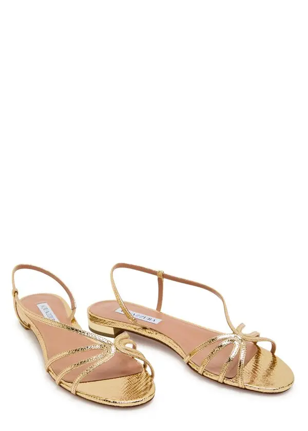 AQUAZZURA Metallic Sandals