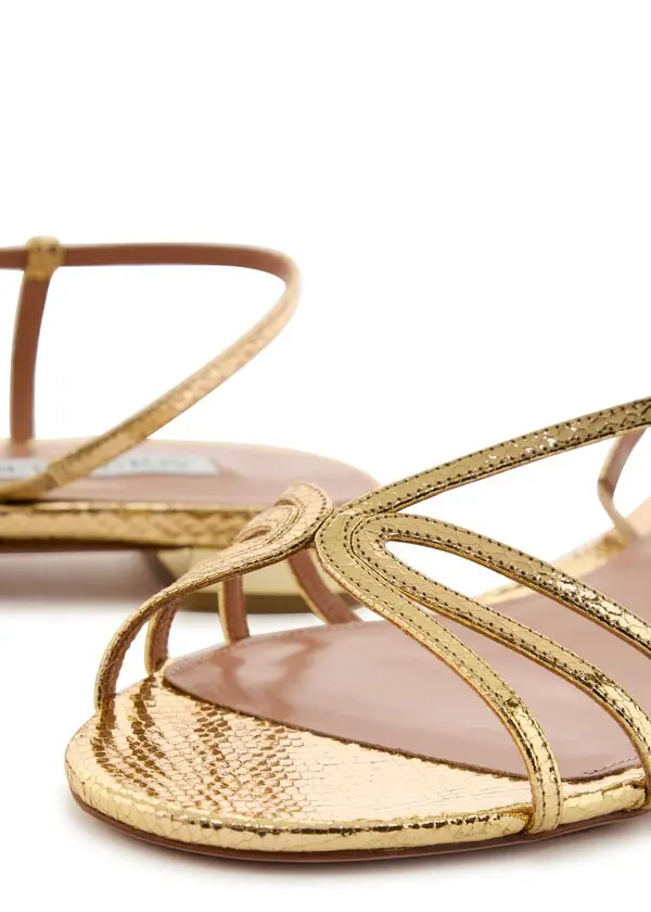 AQUAZZURA Metallic Sandals