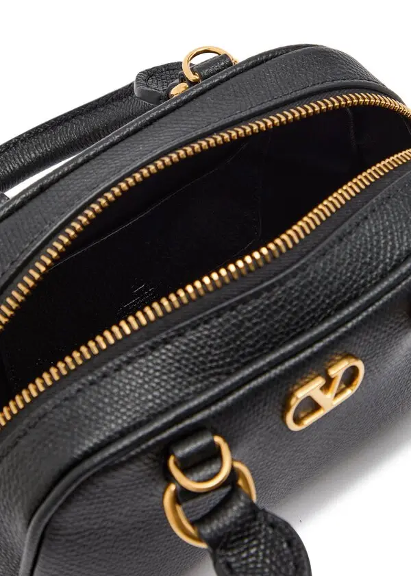 Valentino Garavani Mini Pebbled Leather Top Handle Bag