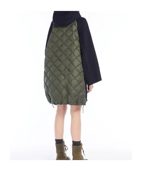 Max Mara Button Detailed Panelled Drawstring Coat