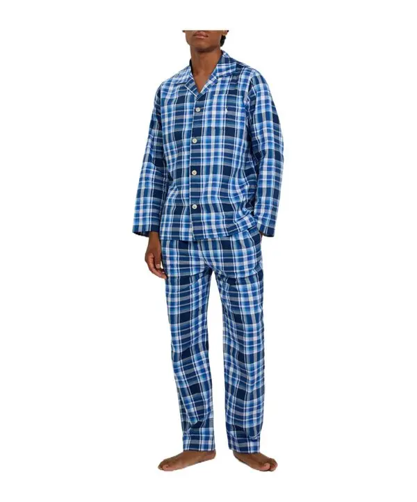 Polo Ralph Lauren Logo-embroidered Checked Cotton Pyjama Set
