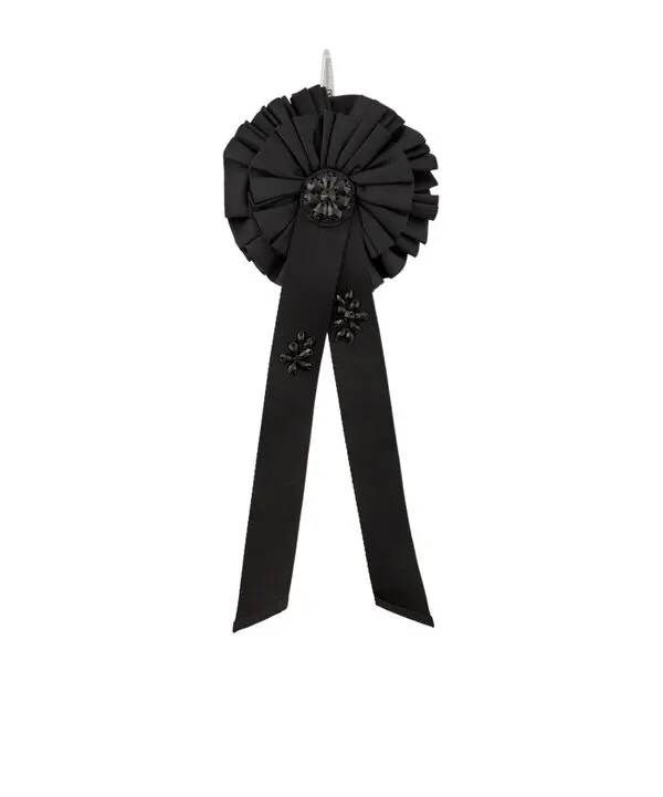 Simone Rocha Ribbon Rosette Embellished Nylon Coin Purse