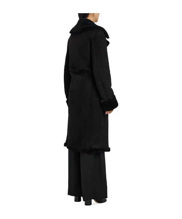 Simone Rocha Double-breasted Shearling Coat