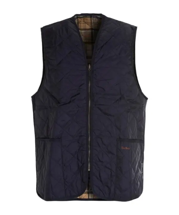 Barbour Quilted Sleeveless Jacket With Plaid Lining