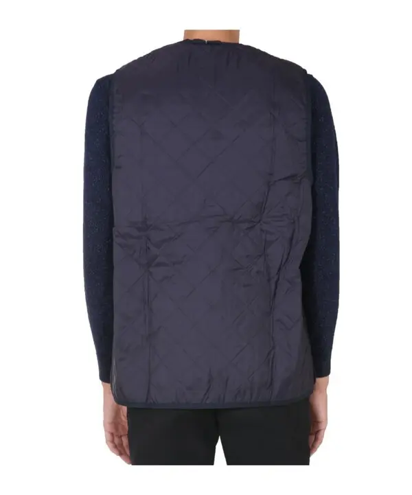 Barbour Quilted Sleeveless Jacket With Plaid Lining