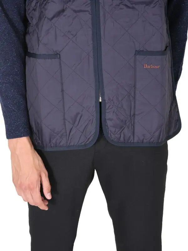 Barbour Quilted Sleeveless Jacket With Plaid Lining