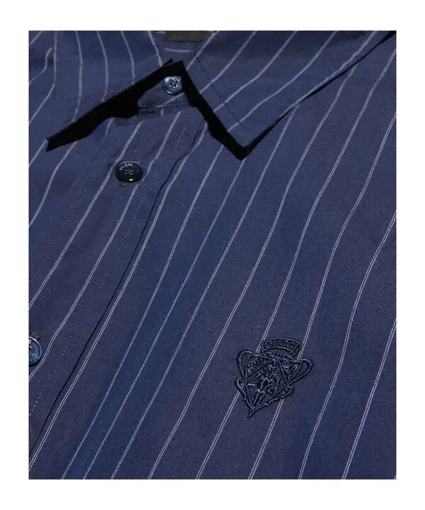 Gucci Pinstripe Shirt With Embroidery