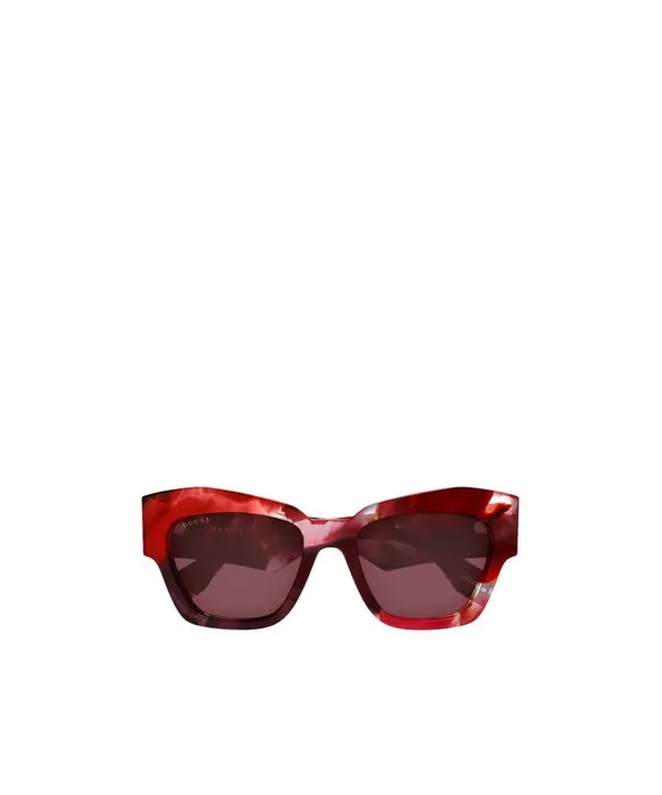 Gucci Square Frame Sunglasses - Red