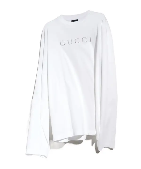 Gucci Glitter Logo Long Sleeve T-shirt