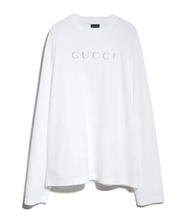 Gucci Glitter Logo Long Sleeve T-shirt