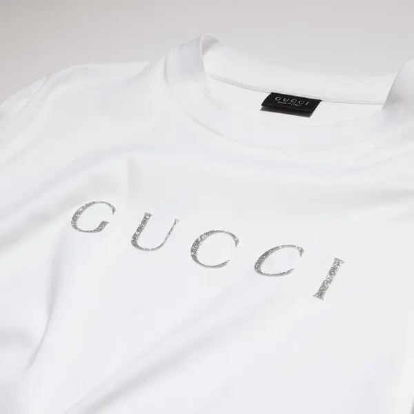 Gucci Glitter Logo Long Sleeve T-shirt