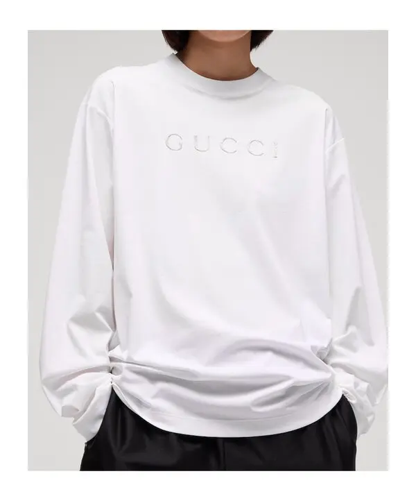 Gucci Glitter Logo Long Sleeve T-shirt