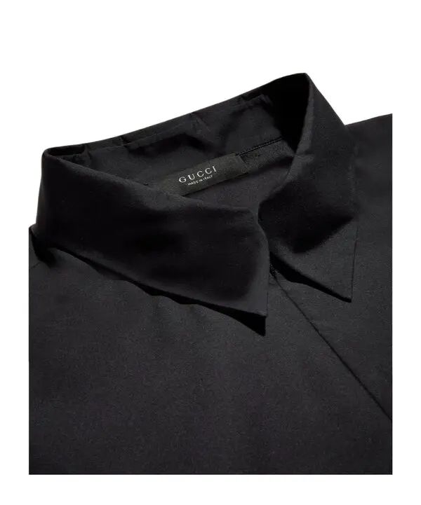 Gucci Technical Poplin Zipped Shirt