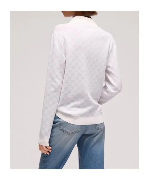 Gucci Gg Jacquard Polo Sweater