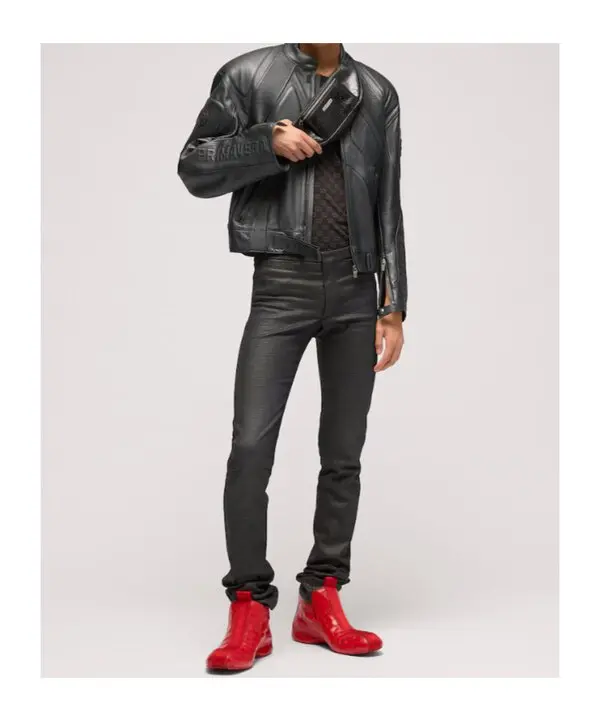 Gucci Washed Cotton Denim Skinny Pants