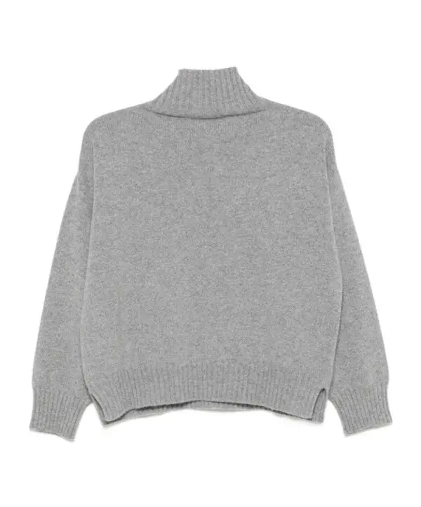 D.exterior High-neck Knit Sweater