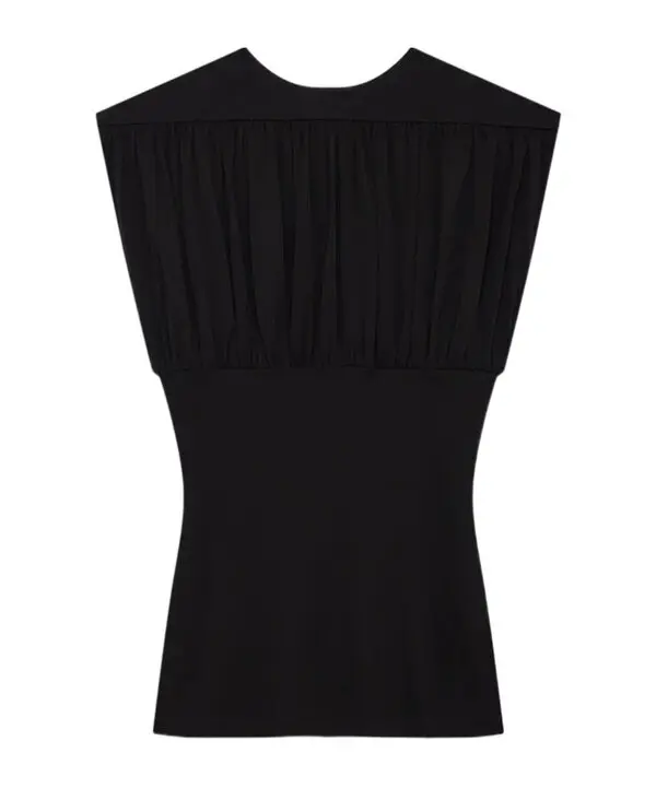 ANINE BING Sleeveless Knit Top With High Neck