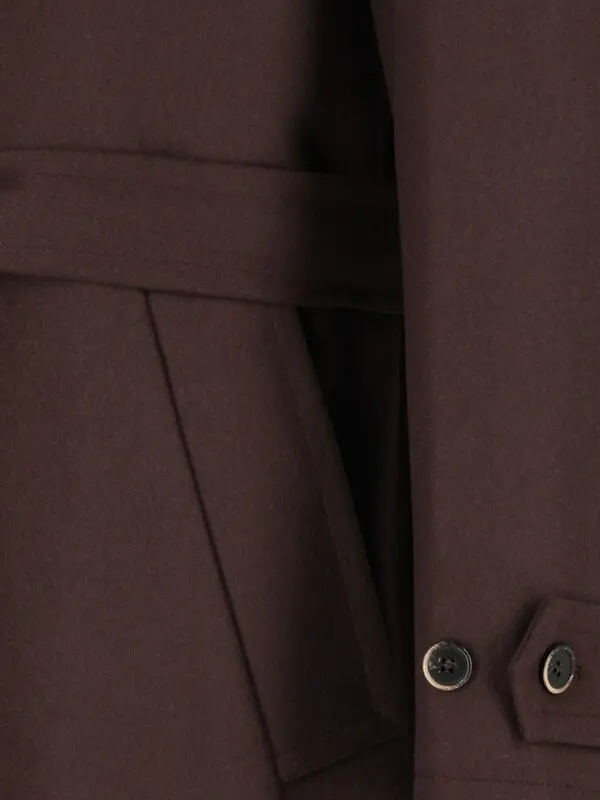 Barena Venezia Paramar Belted Single-breasted Coat