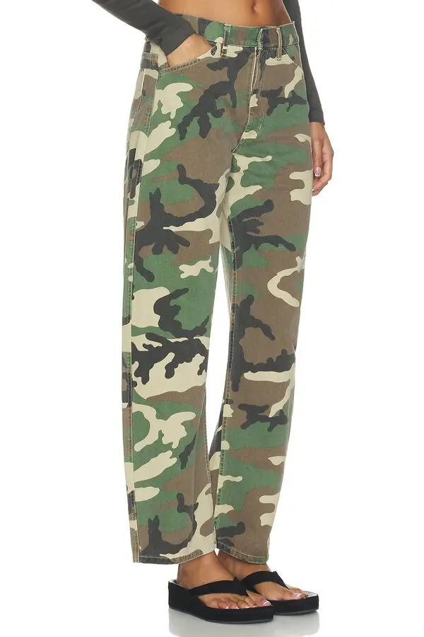 NILI LOTAN Camouflage Print Casual Trousers