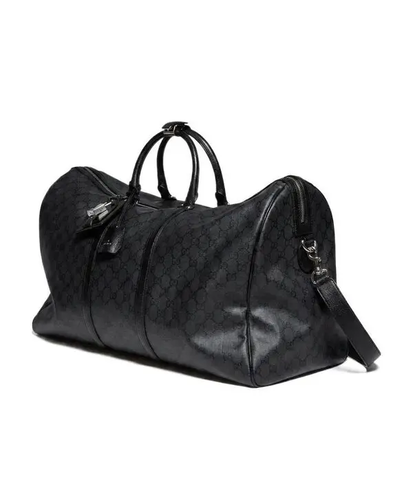 Gucci Monogram Duffle Bag - Black