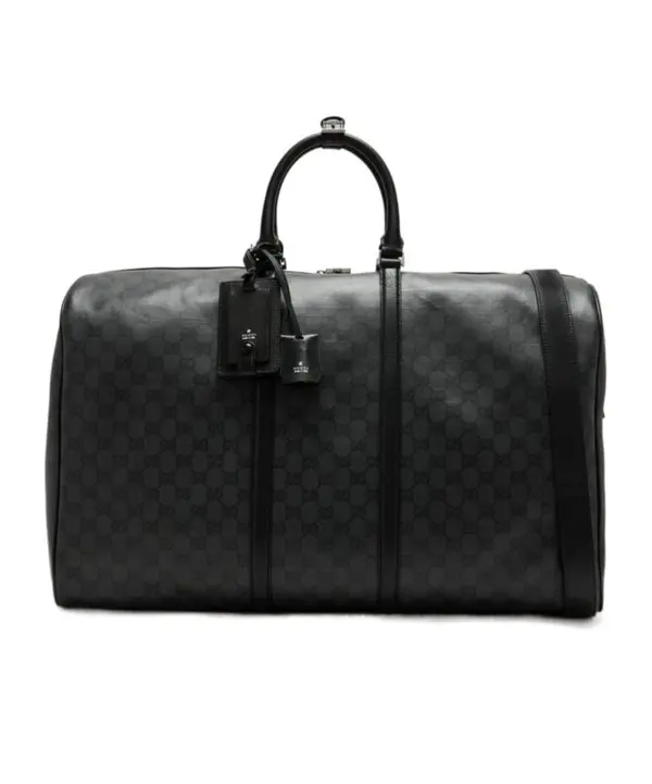Gucci Monogram Duffle Bag - Black