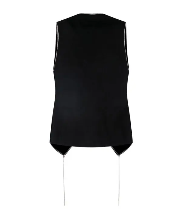 Giorgio Armani Sleeveless Top With Chain Trim