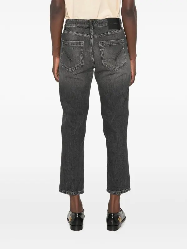 DONDUP Koons Cropped Jeans With Button Fly