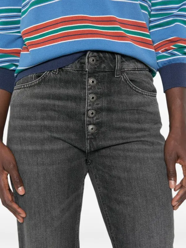 DONDUP Koons Cropped Jeans With Button Fly