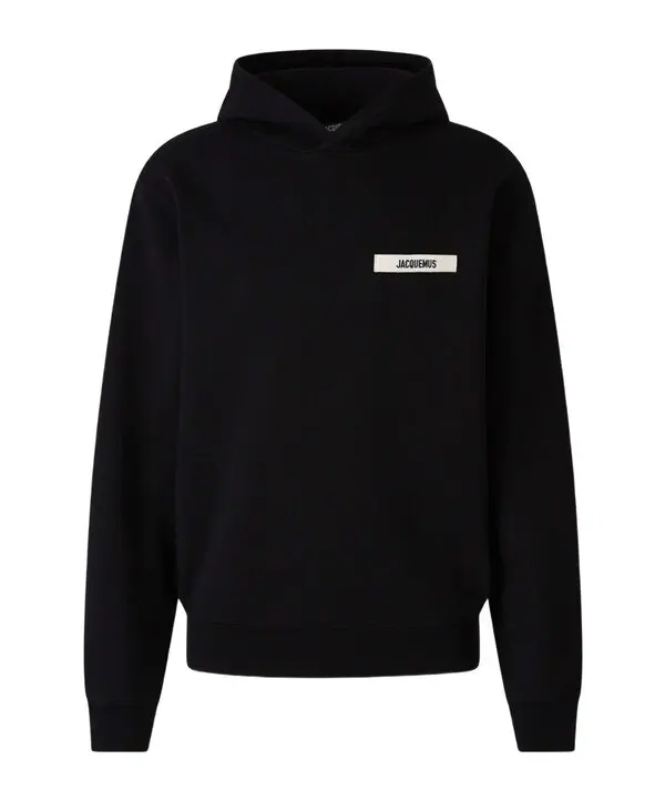 Jacquemus Long-sleeved Hoodie - Black