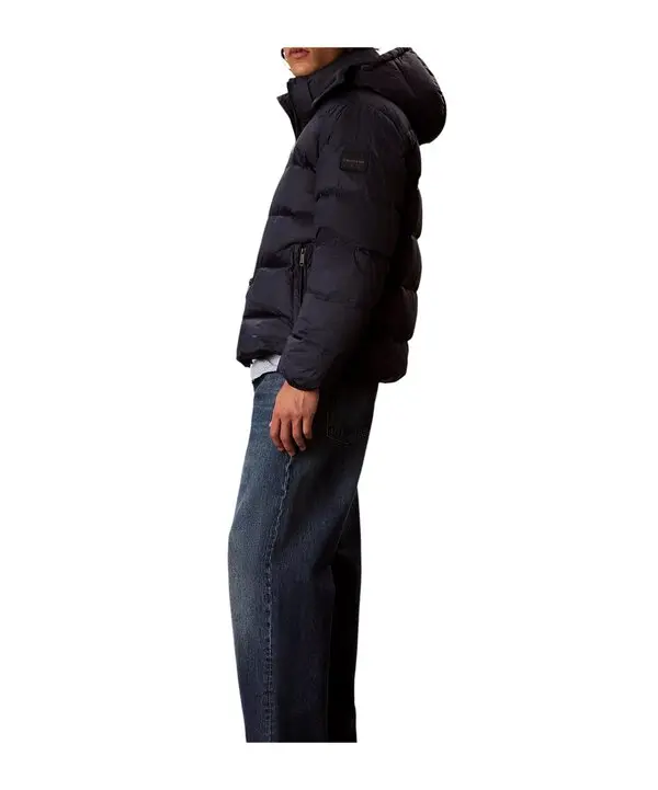 Calvin Klein Relaxed Fit Padded Jacket With Removable Hood