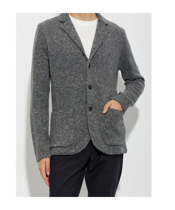 Eleventy Long Sleeve Collared Cardigan