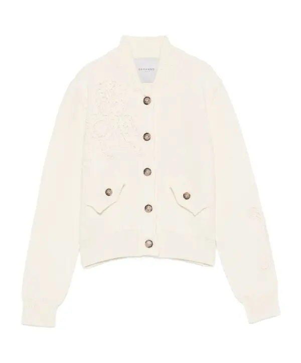 ERMANNO FIRENZE Single-breasted Long-sleeve Knit Top