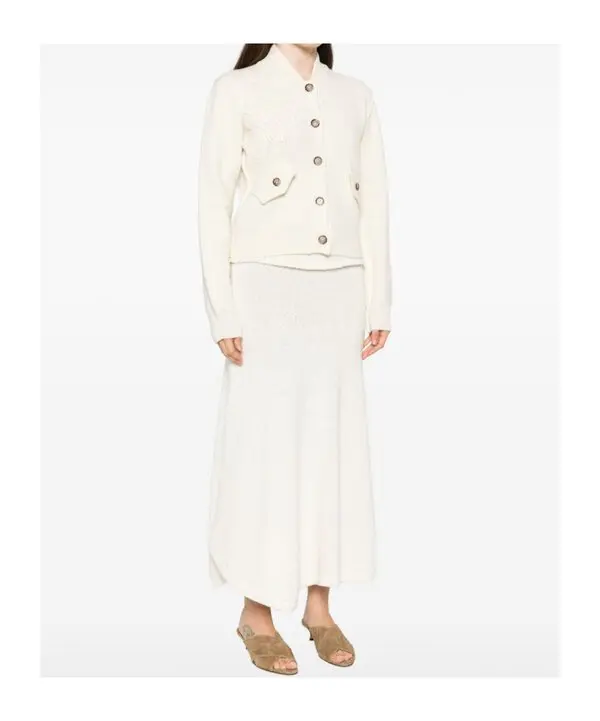 ERMANNO FIRENZE Single-breasted Long-sleeve Knit Top