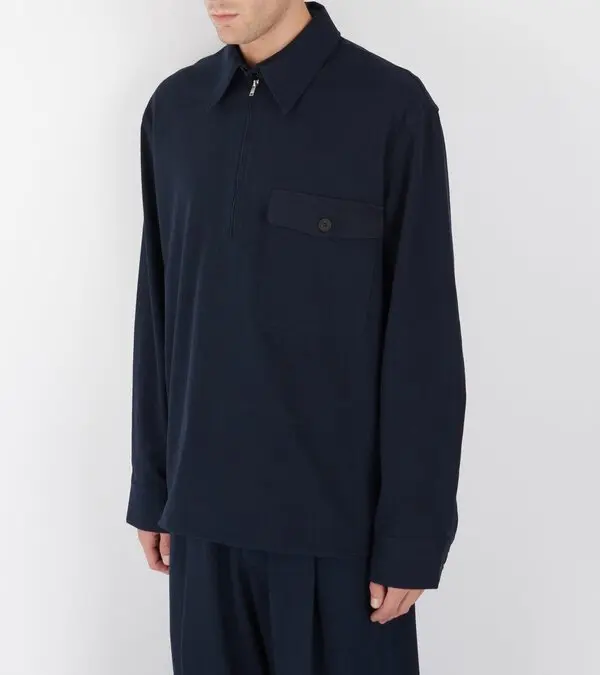 Studio Nicholson Half-zip Shirt
