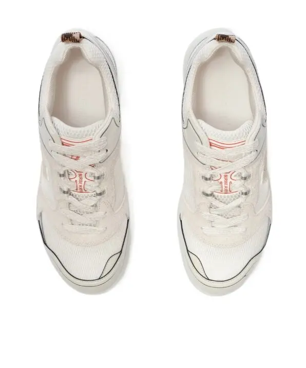 Burberry Matrix Sport Sneakers - Silver/white