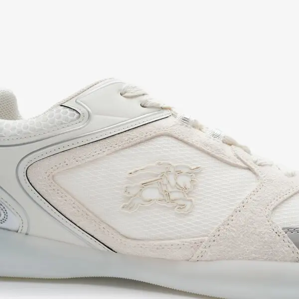 Burberry Matrix Sport Sneakers - Silver/white