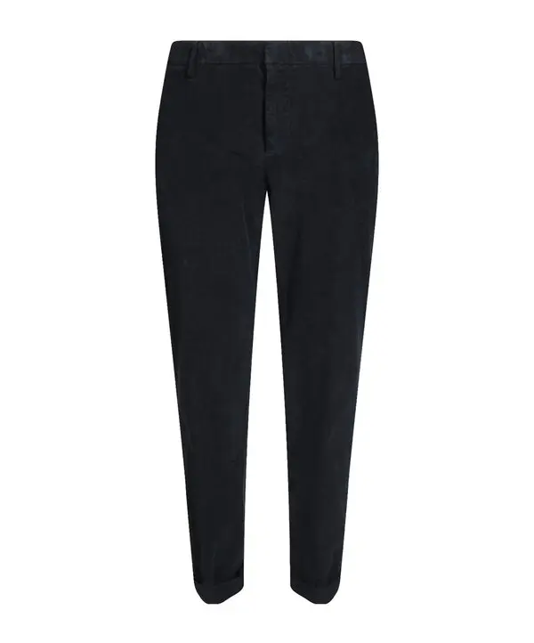 DONDUP Corduroy Straight Leg Cuffed Trousers