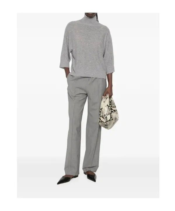 Fabiana Filippi Sequined High-neck Trousers