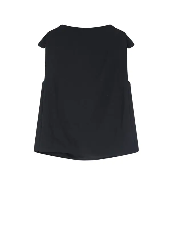 Vince Sleeveless Boat Neck Top