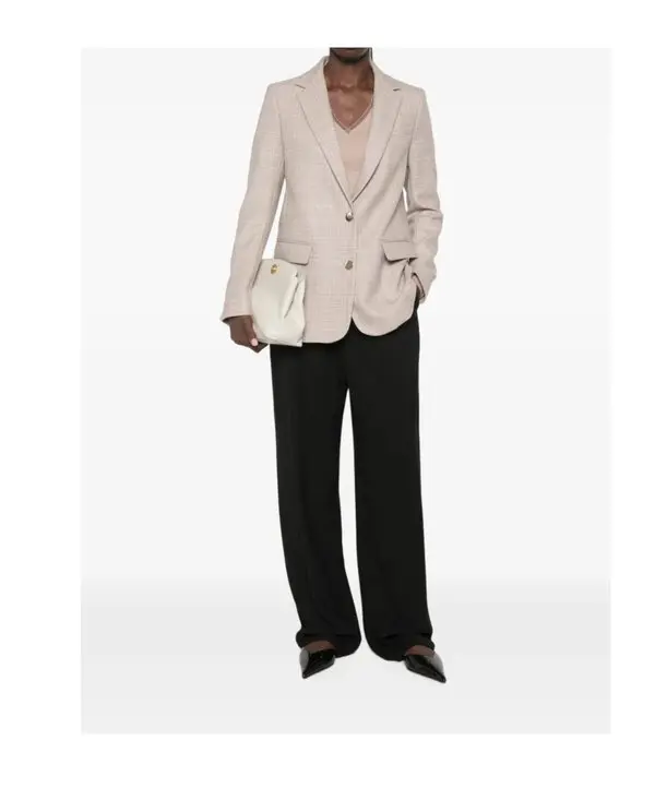 Fabiana Filippi Checked Pattern Single-breasted Blazer