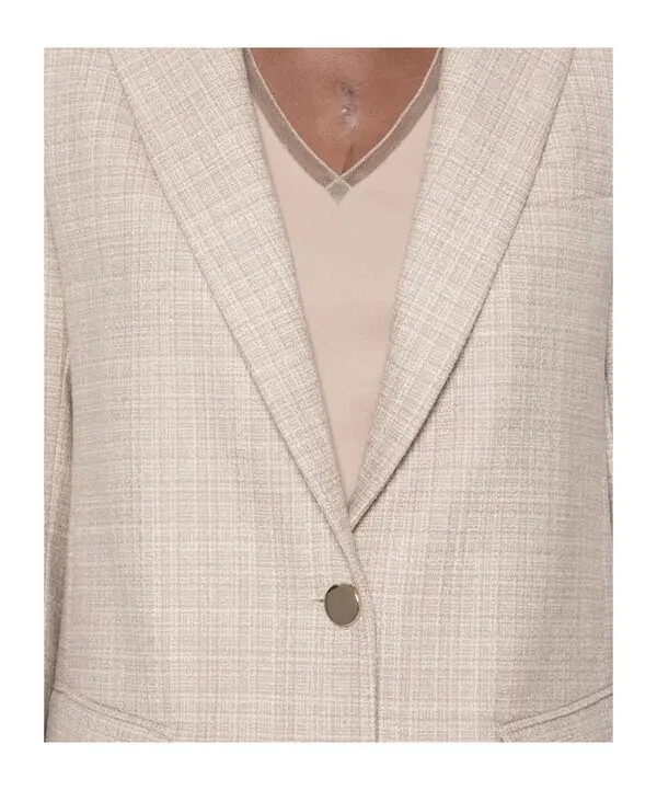 Fabiana Filippi Checked Pattern Single-breasted Blazer