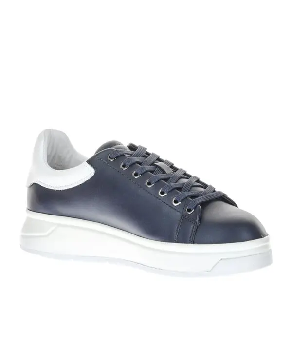 Emporio Armani Round Toe Lace-up Sneakers