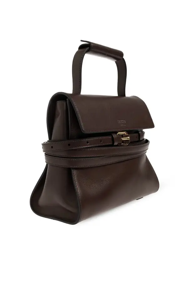 Moschino Flap Handbag - Brown