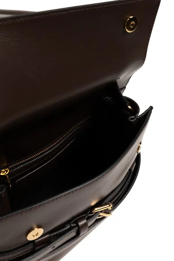 Moschino Flap Handbag - Brown