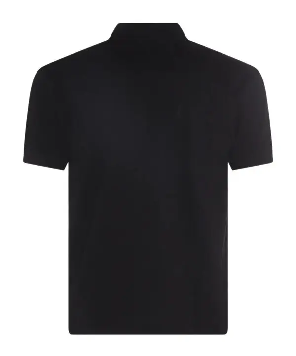 Play Comme Des Garcon Heart-shaped Decal Polo Shirt - Black