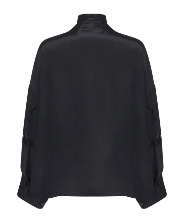 ERMANNO FIRENZE Lace-trim Pussy-bow Blouse